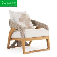 China Comfortable Beach Furniture Leisure Garden Lounger Chair with Waterproof Wicker for sale