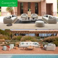 China Modern Style Garden Sofa Combination Outdoor Rattan Wicker Furniture with Waterproof Cushion for sale
