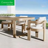 China Outdoor Furniture Garden Sofa Set luxury teak sofa modern for Corner villa Hotel teakwood Patio for sale