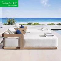 China Outdoor Furniture Garden Sofa Set luxury teak sofa modern for Corner villa Hotel teakwood Patio for sale