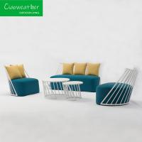 China Patio Furniture Modern Design Aluminum Garden Sofa Set Patio Villa Sofa Outdoor Balcony Furniture for sale