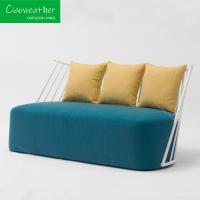 China Patio Furniture Modern Design Aluminum Garden Sofa Set Patio Villa Sofa Outdoor Balcony Furniture for sale