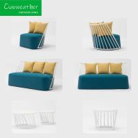 China Patio Furniture Modern Design Aluminum Garden Sofa Set Patio Villa Sofa Outdoor Balcony Furniture for sale