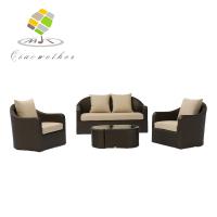 China Modern Design Garden Set Aluminum Rattan Wicker Furniture for Modern Outdoor Living for sale