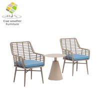 China Powder Coated Frame Garden Rattan Chair for Water-proof and Sun-proof Outdoor Furniture for sale