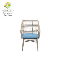 China Powder Coated Frame Garden Rattan Chair for Water-proof and Sun-proof Outdoor Furniture for sale
