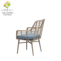 China Powder Coated Frame Garden Rattan Chair for Water-proof and Sun-proof Outdoor Furniture for sale