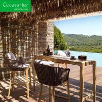 China Outdoor Furniture Woven Rope Dining Chair for Customized Color Hotel Courtyard Garden for sale