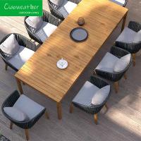 China Outdoor Furniture Woven Rope Dining Chair for Customized Color Hotel Courtyard Garden for sale