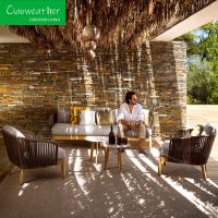 China Outdoor Furniture Woven Rope Dining Chair for Customized Color Hotel Courtyard Garden for sale