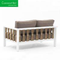 China Luxury Modern Design Outdoor Furniture Set Aluminum Frame Garden Sofas with Waterproof Upholstery Cushion for sale
