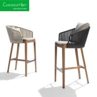 China Outdoor Furniture Woven Rope Dining Chair for Customized Color Hotel Courtyard Garden for sale