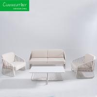 China Outdoor Garden Patio Furniture Dining Room Rattan Sectionals Seater Sofas Set Modern Design and Water-Resistant Cushions for sale