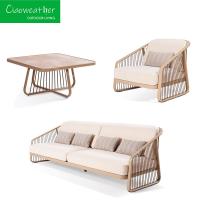China Outdoor Garden Patio Furniture Dining Room Rattan Sectionals Seater Sofas Set Modern Design and Water-Resistant Cushions for sale