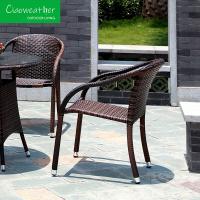 China Garden Furniture PE Rattan Chair and Foldable Wicker Table Set for Outdoor Dining at Modern Hotels for sale