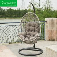 China Leisure Villa Chair Wood and Waterproof Fabric Outdoor Hanging Furniture for sale