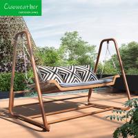 China Outdoor Patio Swing Chair Leisure Hotel Double Patented Garden Waterproof Rattan Size 7*1.4mm for Home Office for sale