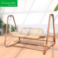 China Outdoor Patio Swing Chair Leisure Hotel Double Patented Garden Waterproof Rattan Size 7*1.4mm for Home Office for sale