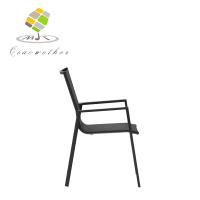 China Modern Design Patio Outdoor Furniture Garden Bistro Cafe Restaurant Dining Chair Aluminum Outdoor Chair for Modern Style for sale