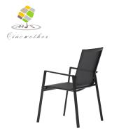 China Modern Design Patio Outdoor Furniture Garden Bistro Cafe Restaurant Dining Chair Aluminum Outdoor Chair for Modern Style for sale