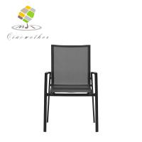 China Modern Design Patio Outdoor Furniture Garden Bistro Cafe Restaurant Dining Chair Aluminum Outdoor Chair for Modern Style for sale