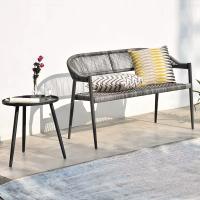 China Outdoor Garden Set Chair Rattan Chair Leisure Patio for Weather Resistant Dining Table Hand Knitting Chair for sale