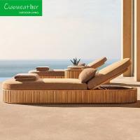 China Customized Color Sun Lounger for Outdoor Garden Furniture in Hotel Beach Luxury Terrace for sale