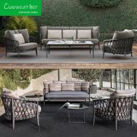China Divan Living Room Indoor Outdoor Furniture Chaise Lounge Sofa Chair Set with Waterproof Cushion Garden Sofa Lounge Chair for sale