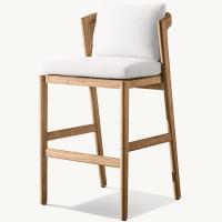 China Modern Outdoor Furniture Dining Teak Garden Chair Home Patio Bar Chair Rattan Chair Bar Stool Waterproof Sun Protection for sale