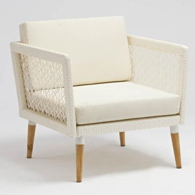 China Comfortable Rattan Outdoor Armchairs for Garden in Modern Design Style and NO Folded for sale