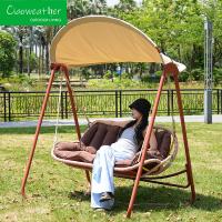 China Customized Color Garden Swing Chairs Patio Backyard Outdoor Swing Canopy Seat Cushions Cover for Backyard Furniture for sale