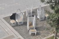 China Upgrade Your Patio with Modern Outdoor Rattan Sun Lounger Chair and Ottoman Set 5-Year Frame for sale