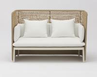 China Create a Comfortable and Stylish Outdoor Lounge with 100% Handwoven Grey Rattan Sofa Set for sale