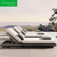 China Teak Wood Sunlounger Sun Lounger for Hotel Restaurant Banquet Home Coffee Durable Wooden Chair Outdoor Recliner Lounge for sale