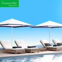 China Customized Color Teakwood Frame Wooden Villa Leisure Hotel Garden Swimming Pool Chair Courtyard Sun Lounger Sunbed Beach Waterproof Outdoor Sunlounger for sale