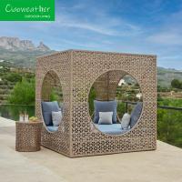 China Pool Lying Sun Lounger Bed Aluminum Frame Garden Club Rattan Daybed for Resort Beach Outdoor Furniture for sale
