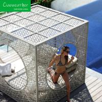 China Pool Lying Sun Lounger Bed Aluminum Frame Garden Club Rattan Daybed for Resort Beach Outdoor Furniture for sale