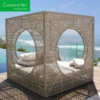 China Pool Lying Sun Lounger Bed Aluminum Frame Garden Club Rattan Daybed for Resort Beach Outdoor Furniture for sale
