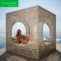 China Pool Lying Sun Lounger Bed Aluminum Frame Garden Club Rattan Daybed for Resort Beach Outdoor Furniture for sale
