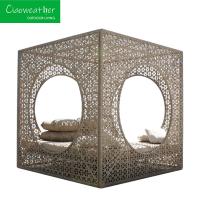 China Pool Lying Sun Lounger Bed Aluminum Frame Garden Club Rattan Daybed for Resort Beach Outdoor Furniture for sale