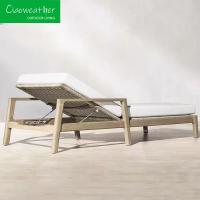 China Outdoor Pool Teak Sun Lounge Chair Modern Design for Hotel Restaurant Banquet Home and Coffee for sale
