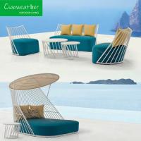 China Modern Design Style Outdoor Furniture Waterproof Sunbed with Gazebo Lounge Chaise Daybed and Aluminum Frame for sale