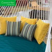 China Modern Design Style Outdoor Furniture Waterproof Sunbed with Gazebo Lounge Chaise Daybed and Aluminum Frame for sale