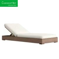 China Modern Outdoor Furniture Beach Wood Sun Lounger Perfect for Hotel Patio Pool Chaise Lounge for sale