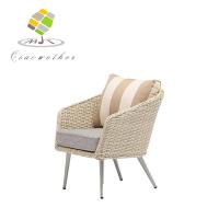 China Luxury Wicker Garden Furniture Modern Patio Furniture Aluminum Frame Rattan Outdoor Sofa Chair for sale