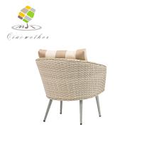 China Luxury Wicker Garden Furniture Modern Patio Furniture Aluminum Frame Rattan Outdoor Sofa Chair for sale