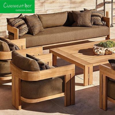 China Teak Outdoor Furniture Set Garden Sofa in Modern Design with Customized Color for sale