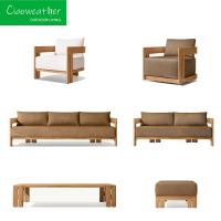China Teak Outdoor Furniture Set Garden Sofa in Modern Design with Customized Color for sale