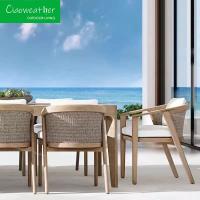 China Waterproof Cushions for Garden Dining Chair Teak Furniture Outdoor Garden Patio Hotel for sale