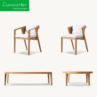China Waterproof Cushions for Garden Dining Chair Teak Furniture Outdoor Garden Patio Hotel for sale